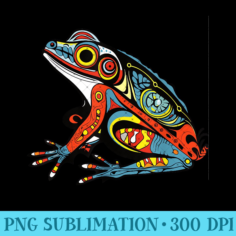Frog Native American Indian Style Art Pacific Northwest - Mo | Inspire ...