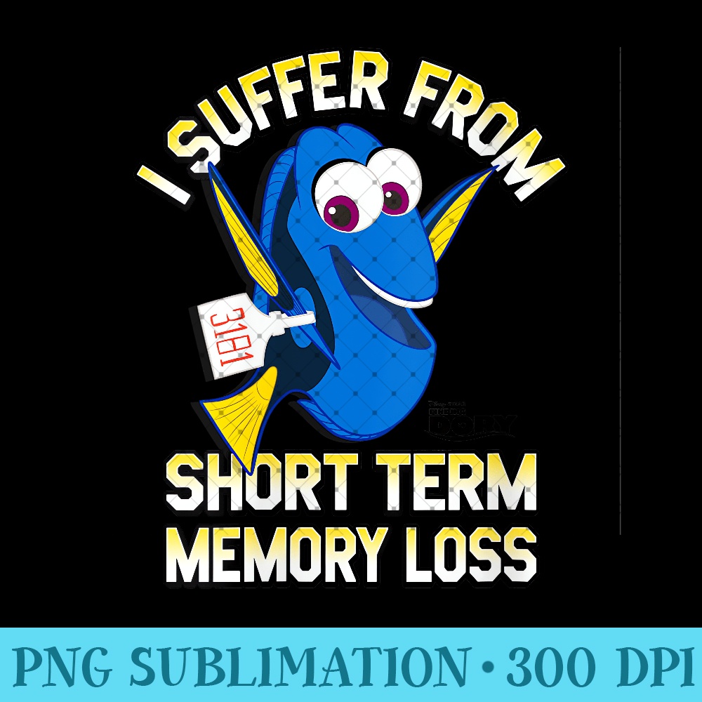 Womens Disney Pixar Finding Dory Memory Loss - Modern PNG de | Inspire ...