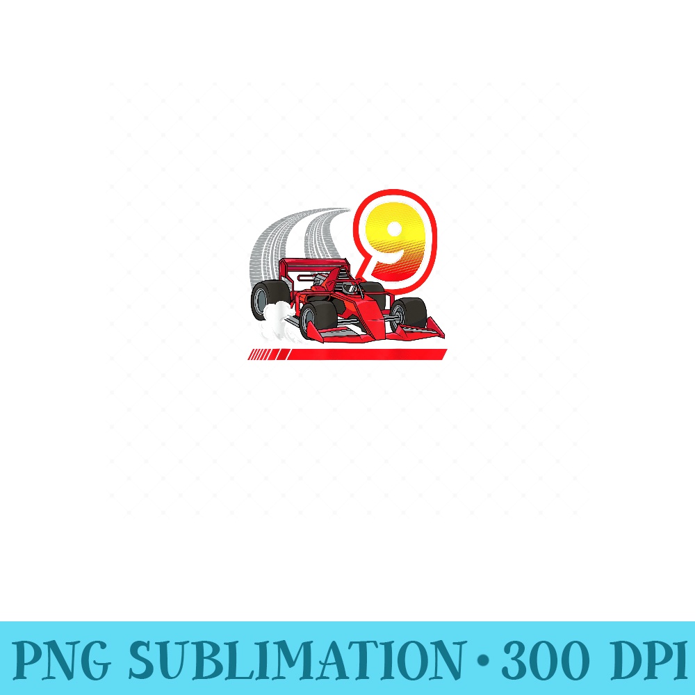 Formula Race Car 9 Year Old 9th Birthday Racing - PNG Templa | Inspire ...