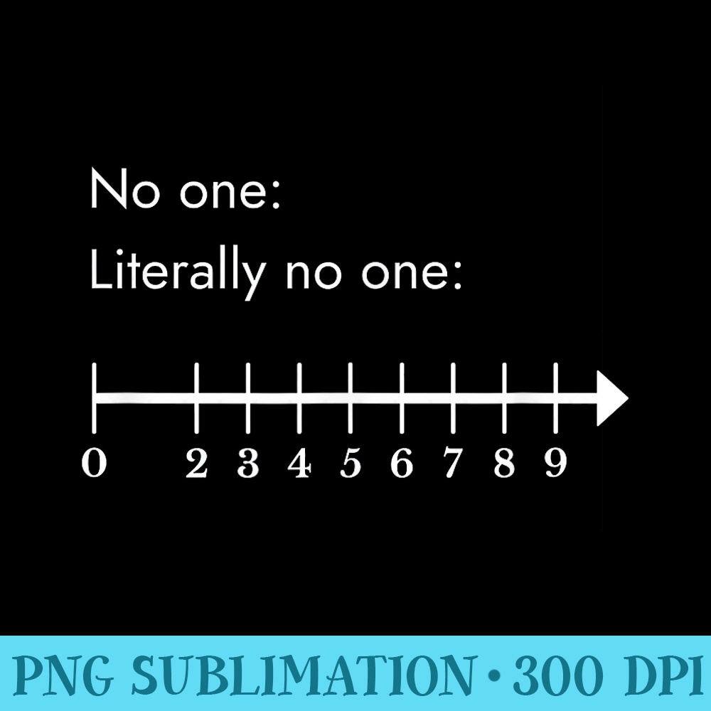 Literally No One Meme Number Line without 1 Math Dad Joke - | Inspire ...