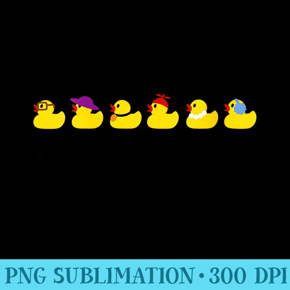 Womens Ducks in a Row Funny Pun Dad Joke Cute Humor Rubber D | Inspire ...