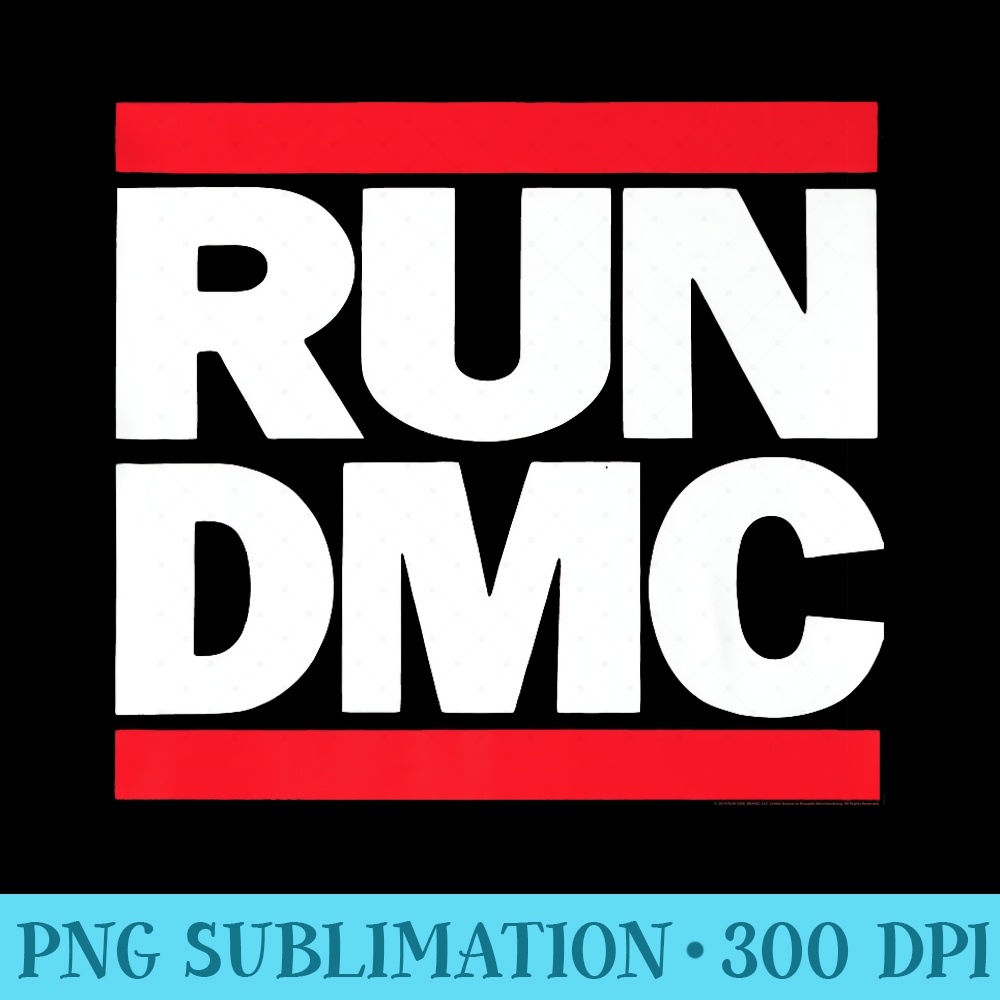 Run DMC Official Logo Premium - Ready To Print PNG Designs | Inspire Uplift