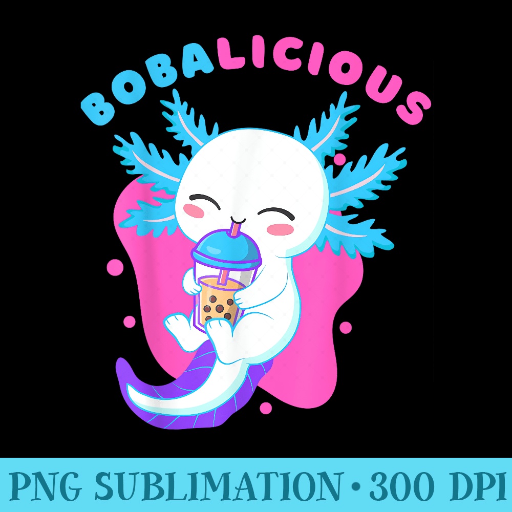 Bobalicious Boba Tea Bubble Tea Milk Tea Anime AxolotlKawaii | Inspire ...