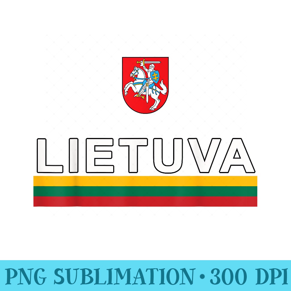 Lietuva National Pride Lithuanian Flag and Emblem Sporty - P | Inspire ...