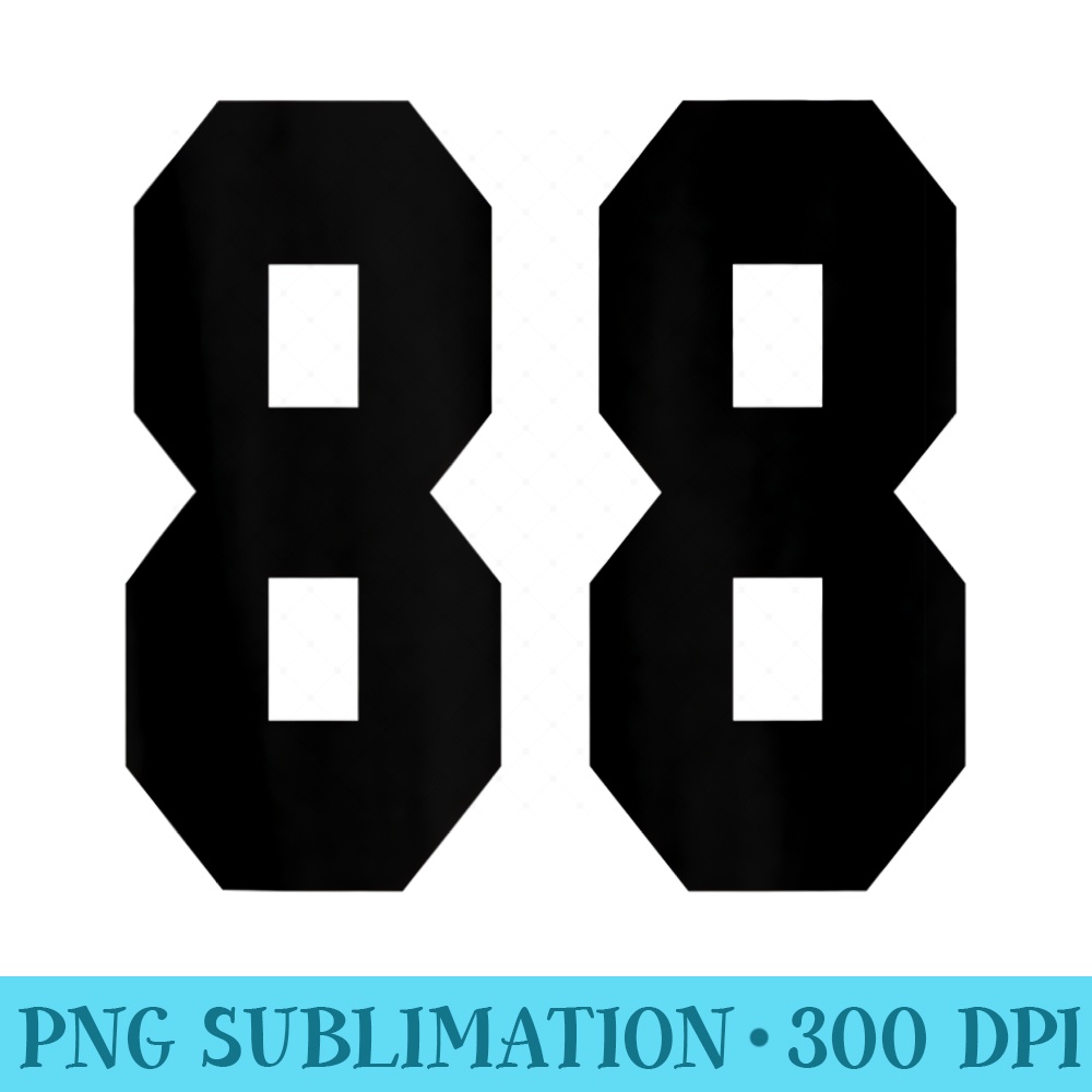 88 Team Sports Jersey Front Back Number Player Fan - PNG Dow | Inspire ...