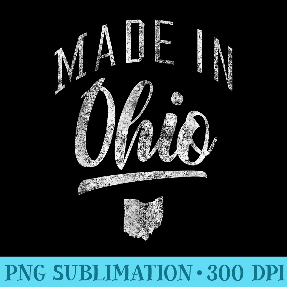 Vintage State of Ohio Born Graphic Ohioan Trendy - Shirt Art | Inspire ...