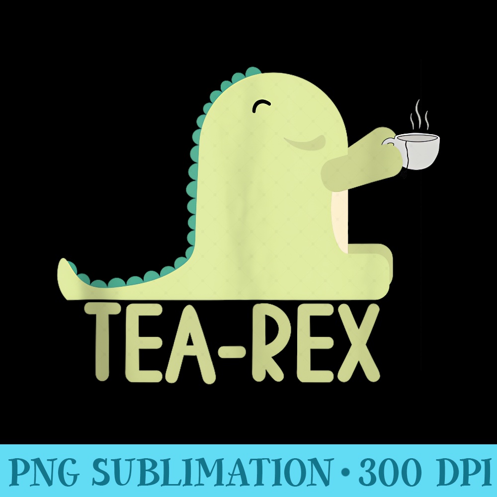 Cute Tea Rex Dinosaur Tea Party Kawaii Tea Time Graphic - Hi | Inspire ...