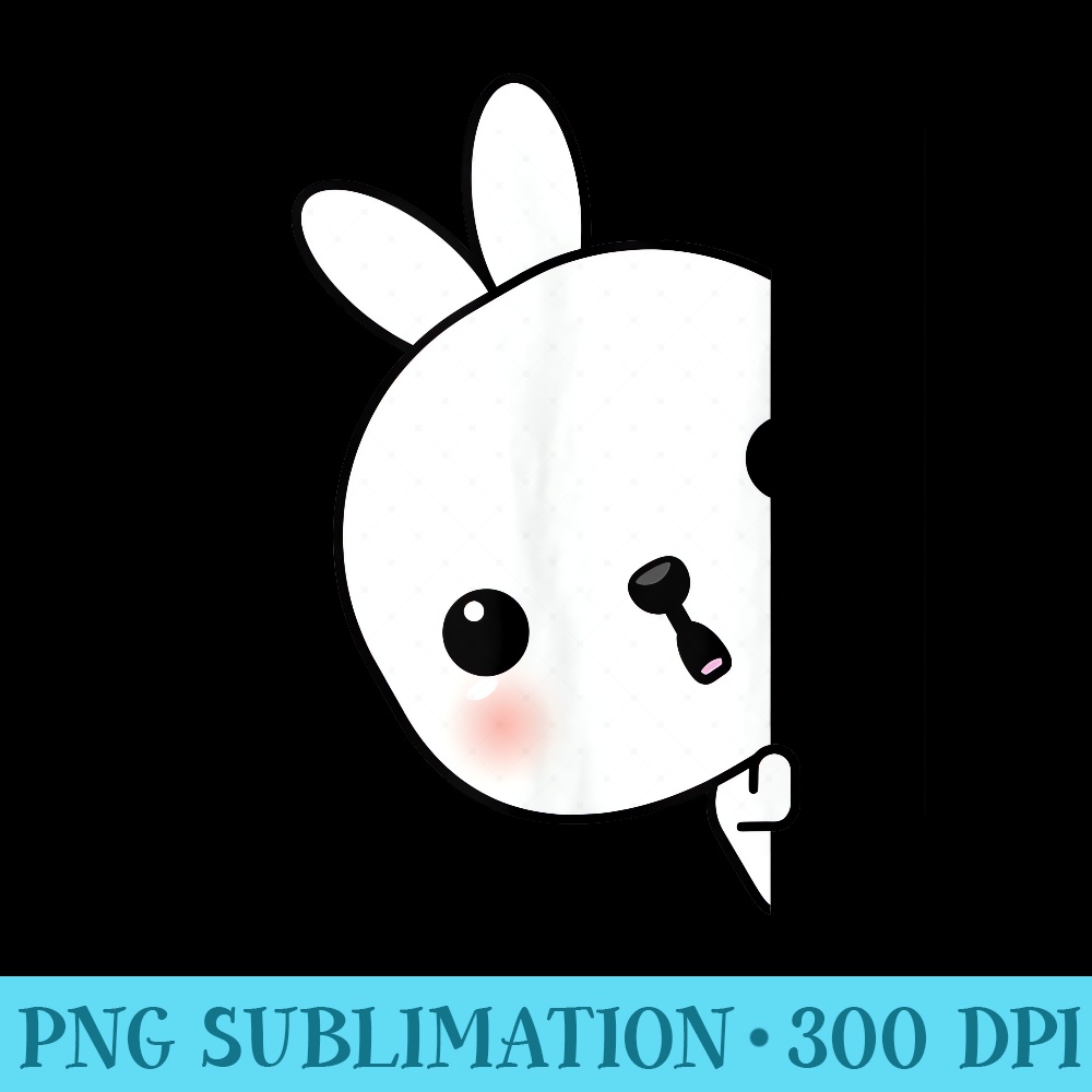 Cute Peaking Bunny Rabbit And Rabbits - PNG Download Artwork | Inspire ...