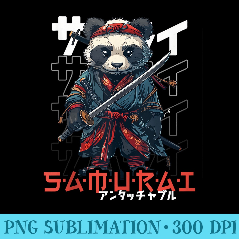 Japanese Panda Samurai Warrior Ukiyo Panda Sensei Samurai - | Inspire ...