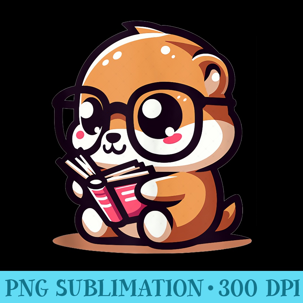 Adorable Book Lover Gopher With Reading Glasses Cute - High | Inspire Uplift