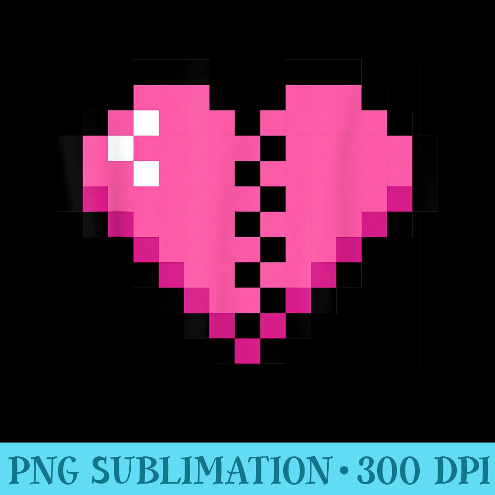 Pastel Goth Aesthetic Kawaii Broken Heart Pixel Art Emo Sad | Inspire ...