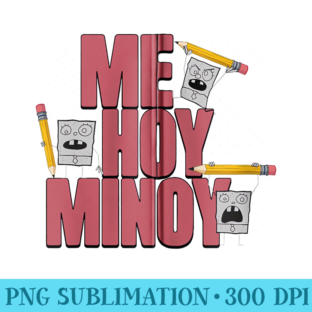 Spongebob Squarepants Doodlebob Me Hoy Minoy Red Text - PNG | Inspire ...