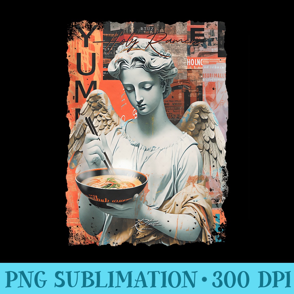 Holy Ramen Noodle Asia Art Anime Manga Angel Ramen - PNG Dow | Inspire ...