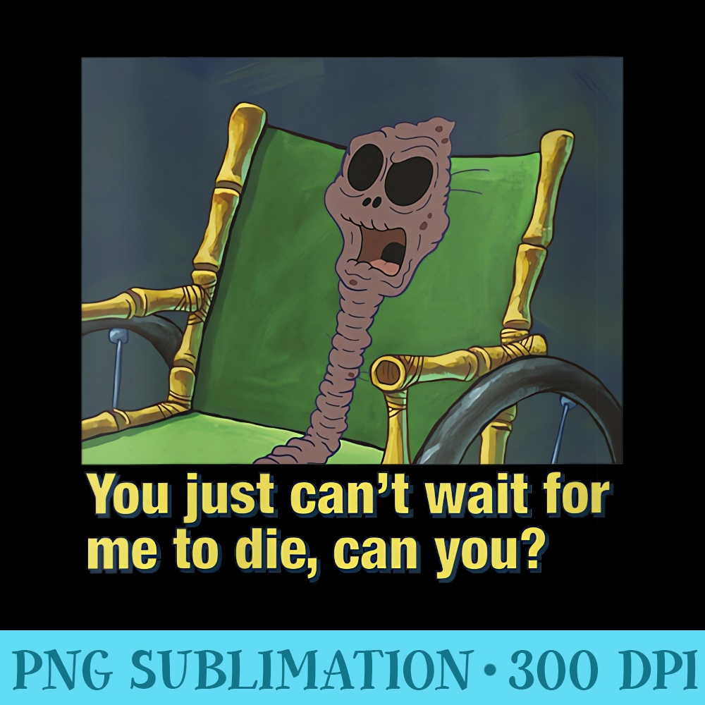 s SpongeBob SquarePants Wait to Die Skeleton in Wheelchair - | Inspire ...