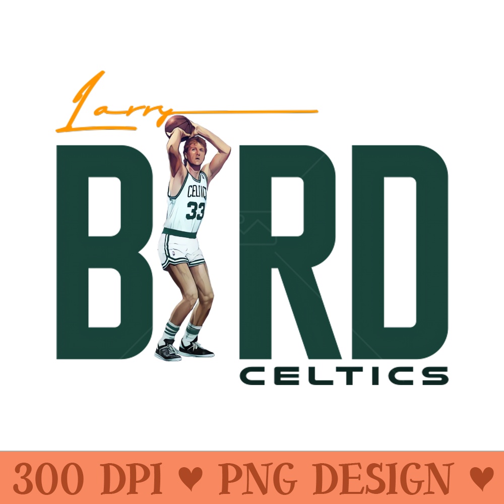 Larry Bird - Printable PNG Images | Inspire Uplift