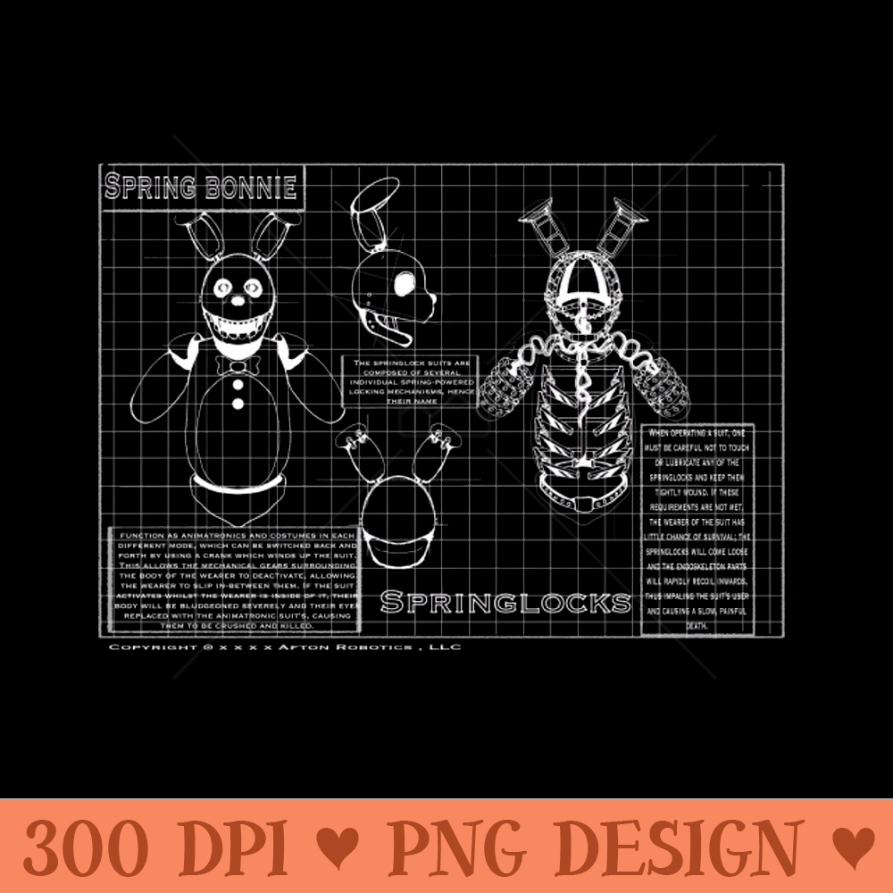 Spring Lock Blueprints document - PNG Download Template - Inspire Uplift