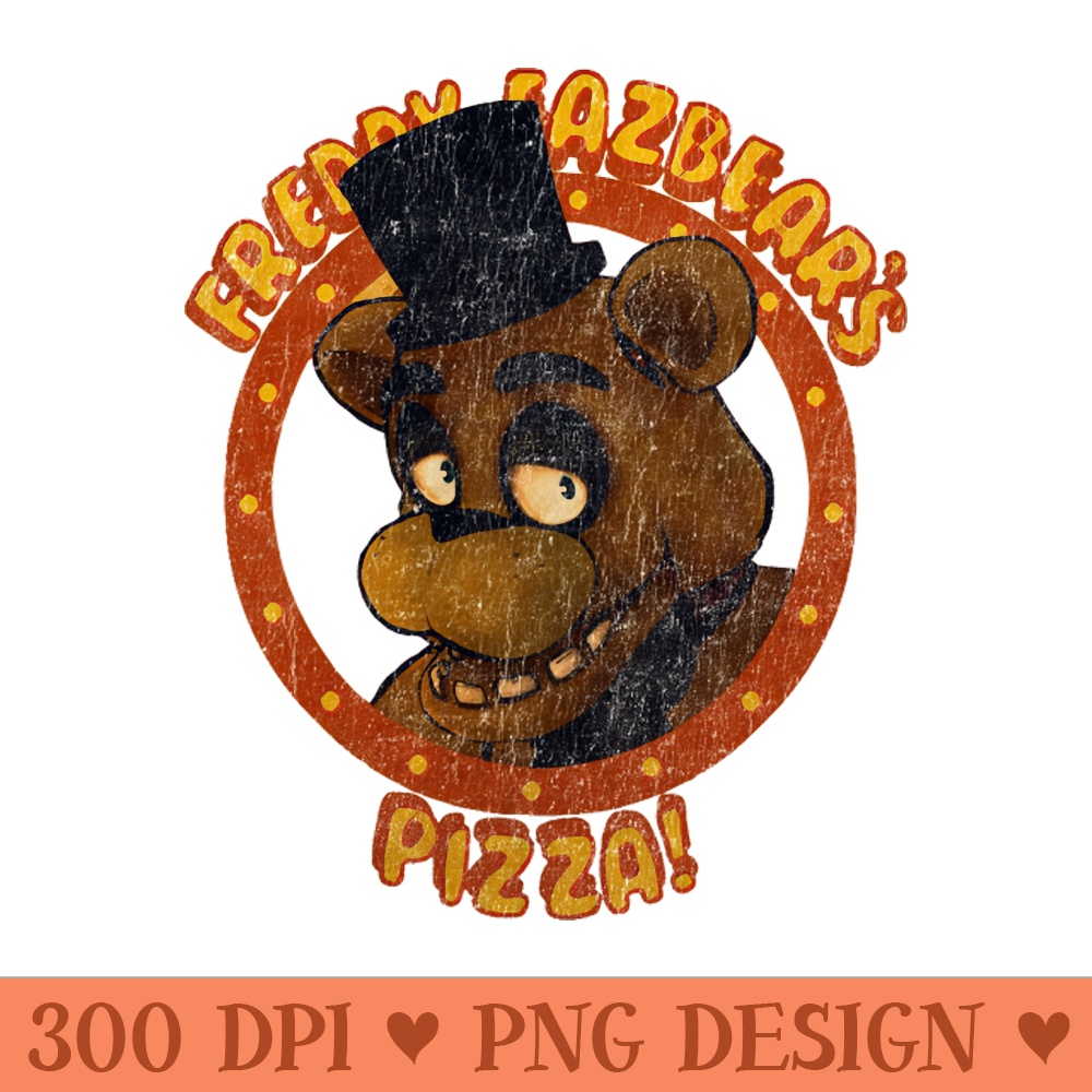 Retro Vintage reddy Fazbears Pizza - Digital PNG Downloads - Inspire Uplift