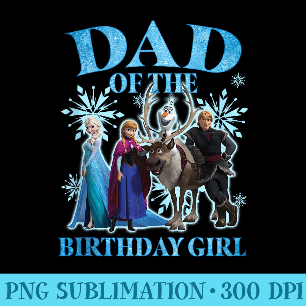 Disney Frozen Dad Of The Birthday Girl Group Shot Chest Logo | Inspire ...