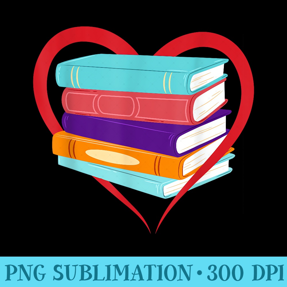 I Love Reading Book Heart Love Books Library - PNG Graphics | Inspire ...