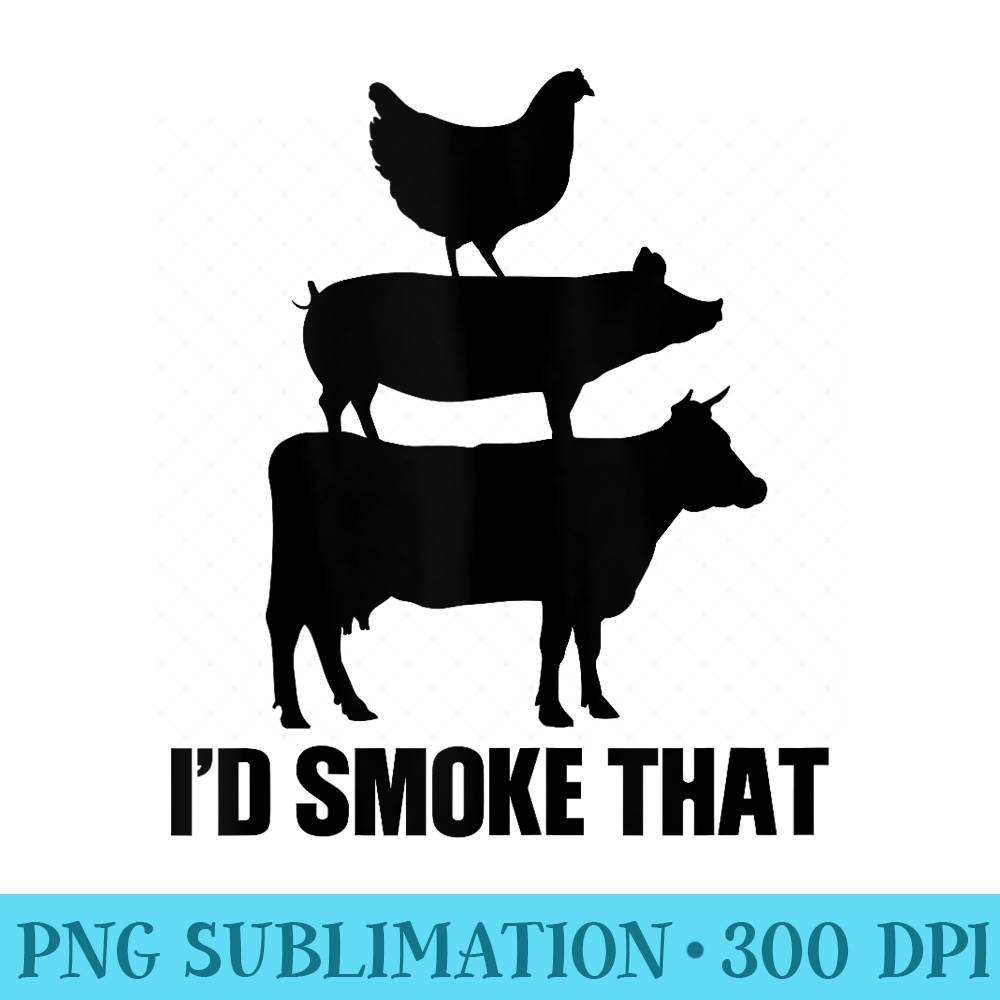 Funny Retro BBQ Party Smoker Chef Dad design,Id Smoke That - | Inspire ...