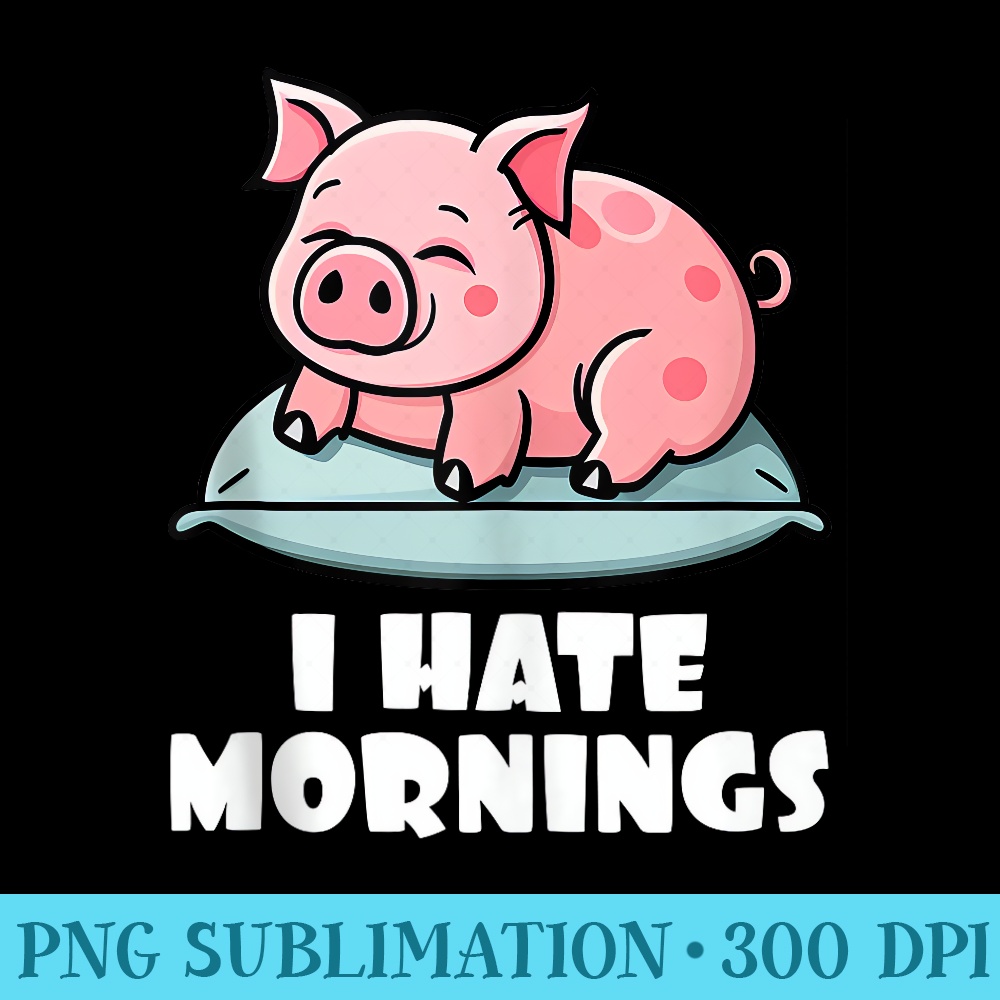 Lazy Drowsy Pig Needs More Sleep Funny Nap Sleeping - PNG Do | Inspire ...