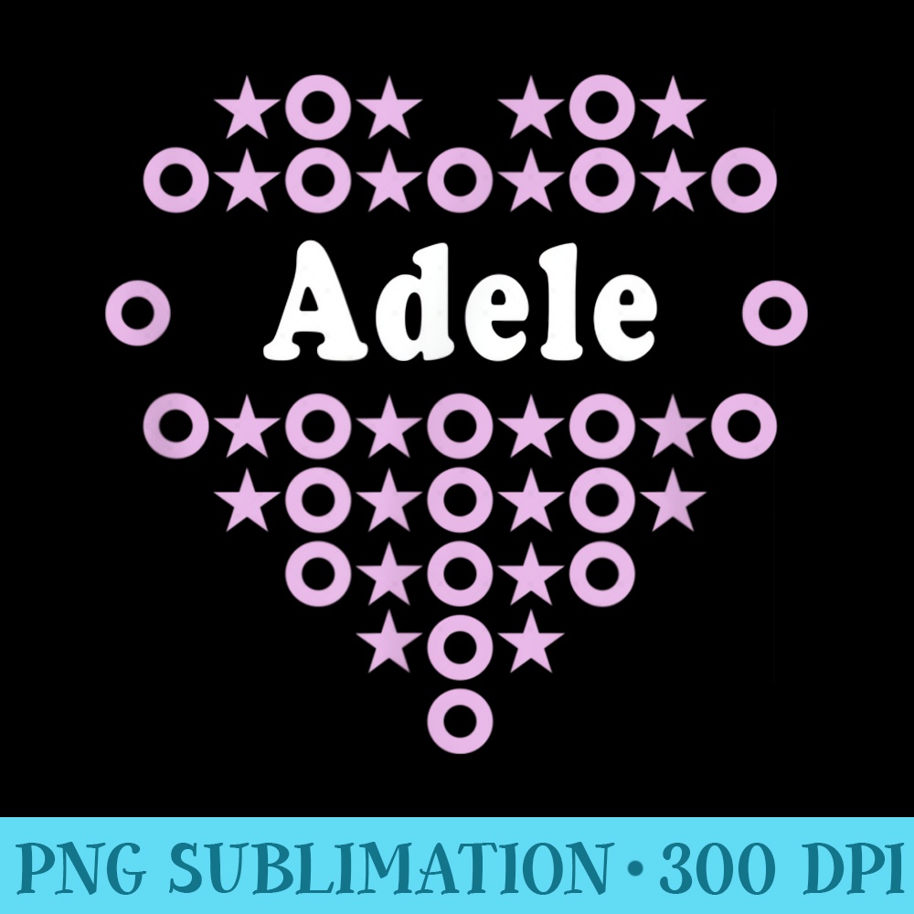 Adele Name for Girls Heart Hugs Stars for Kisses - PNG Downl | Inspire ...