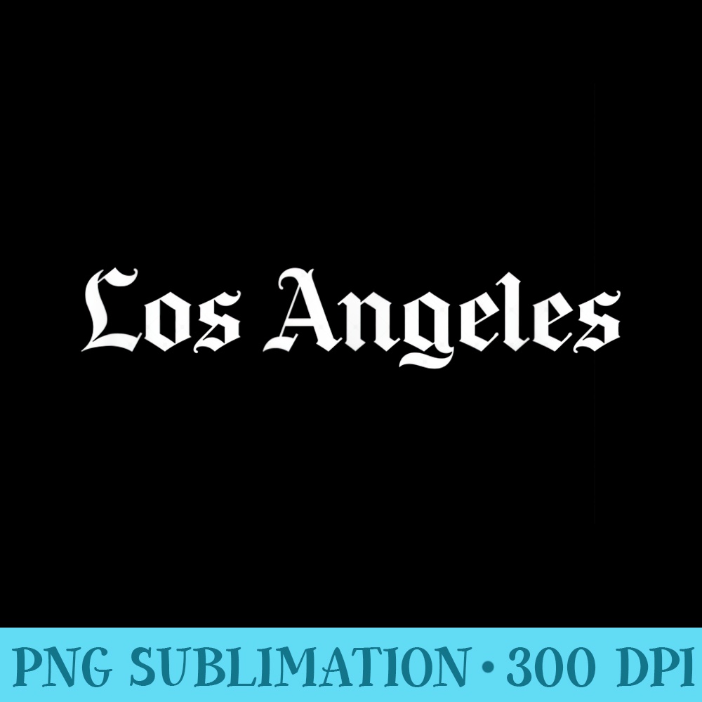 Los Angeles Old English Style Font Design 2 LA California - - Inspire ...