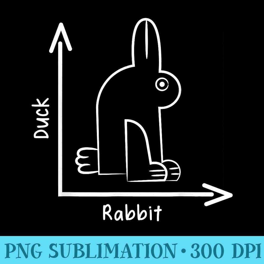 Duck Rabbit Math Mathematician Philosophy - Shirt Print PNG | Inspire ...
