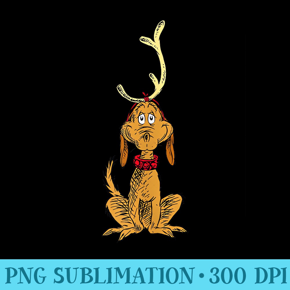 Dr. Seuss Reindeer Max - Trendy PNG Designs | Inspire Uplift