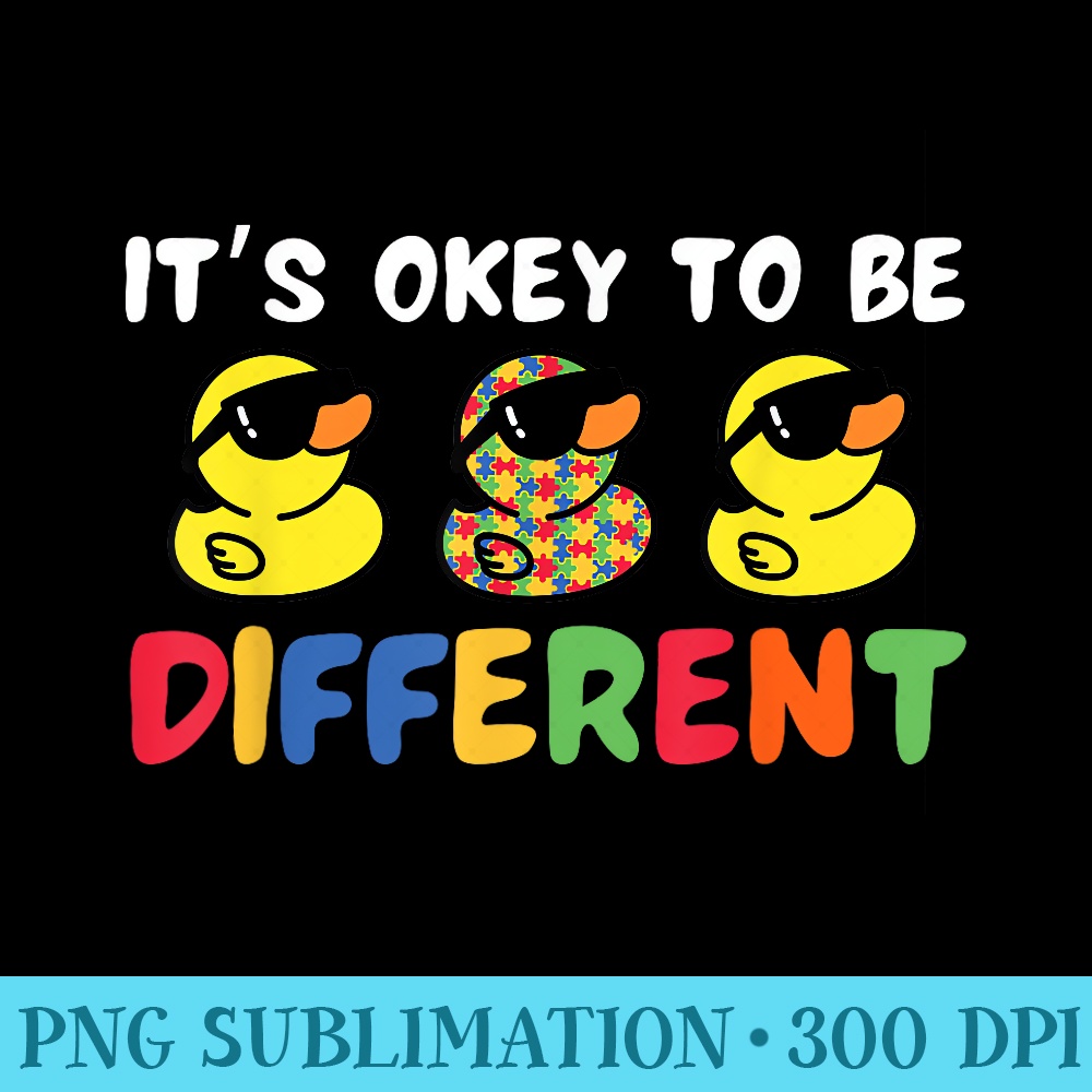 Its OK to Be Different Duck Autism Awareness Animal - Shirt | Inspire ...