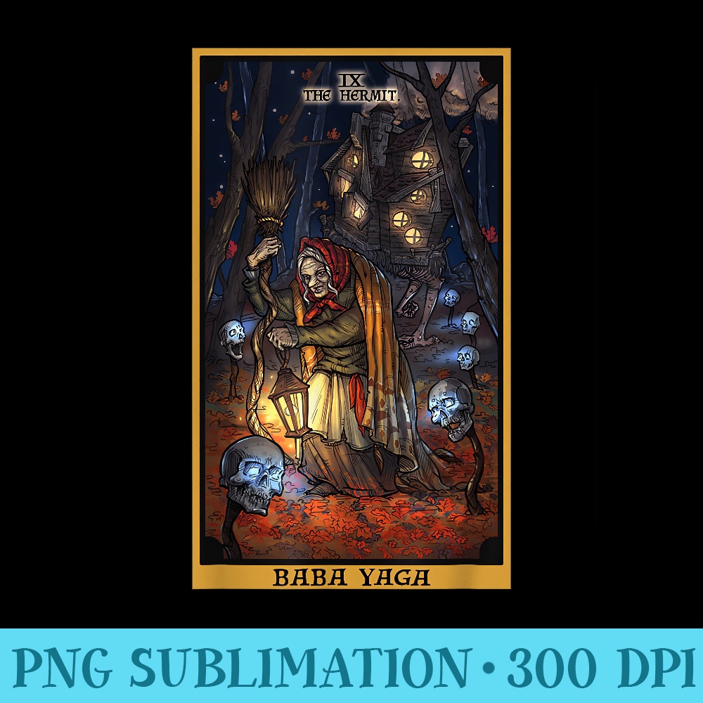Baba Yaga The Hermit Tarot Card Slavic Mythology Pagan Witch | Inspire ...