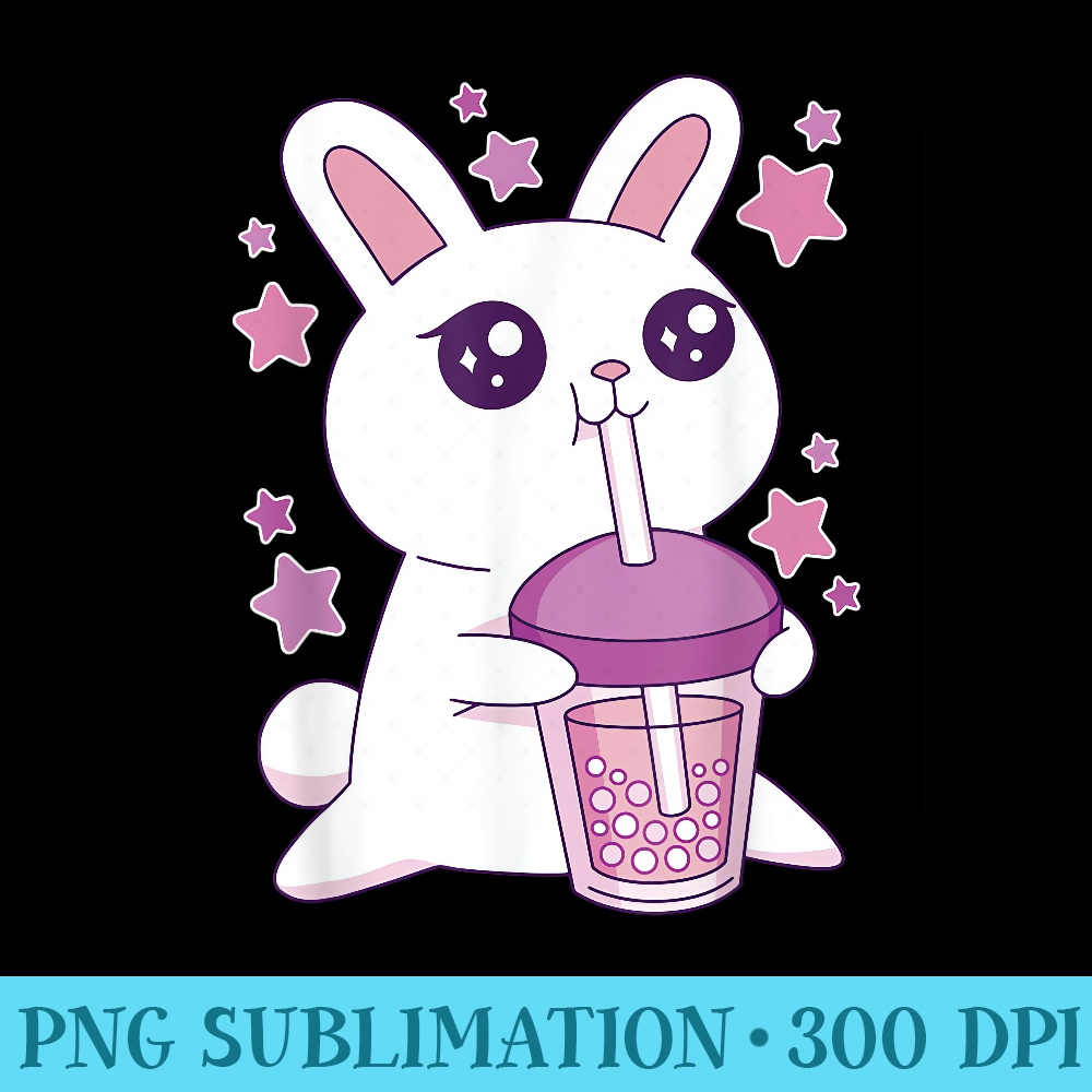 Bunny Bubble Tea Boba Rabbit Kawaii Cute Bunnies - Download | Inspire ...