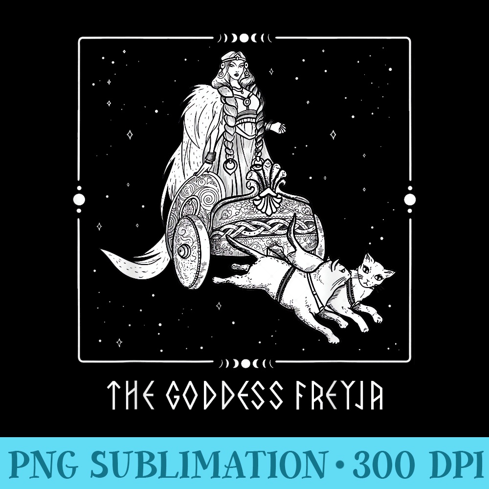Viking Goddess Freyja Cat Chariot Tarot Norse Pagan Freya - | Inspire ...