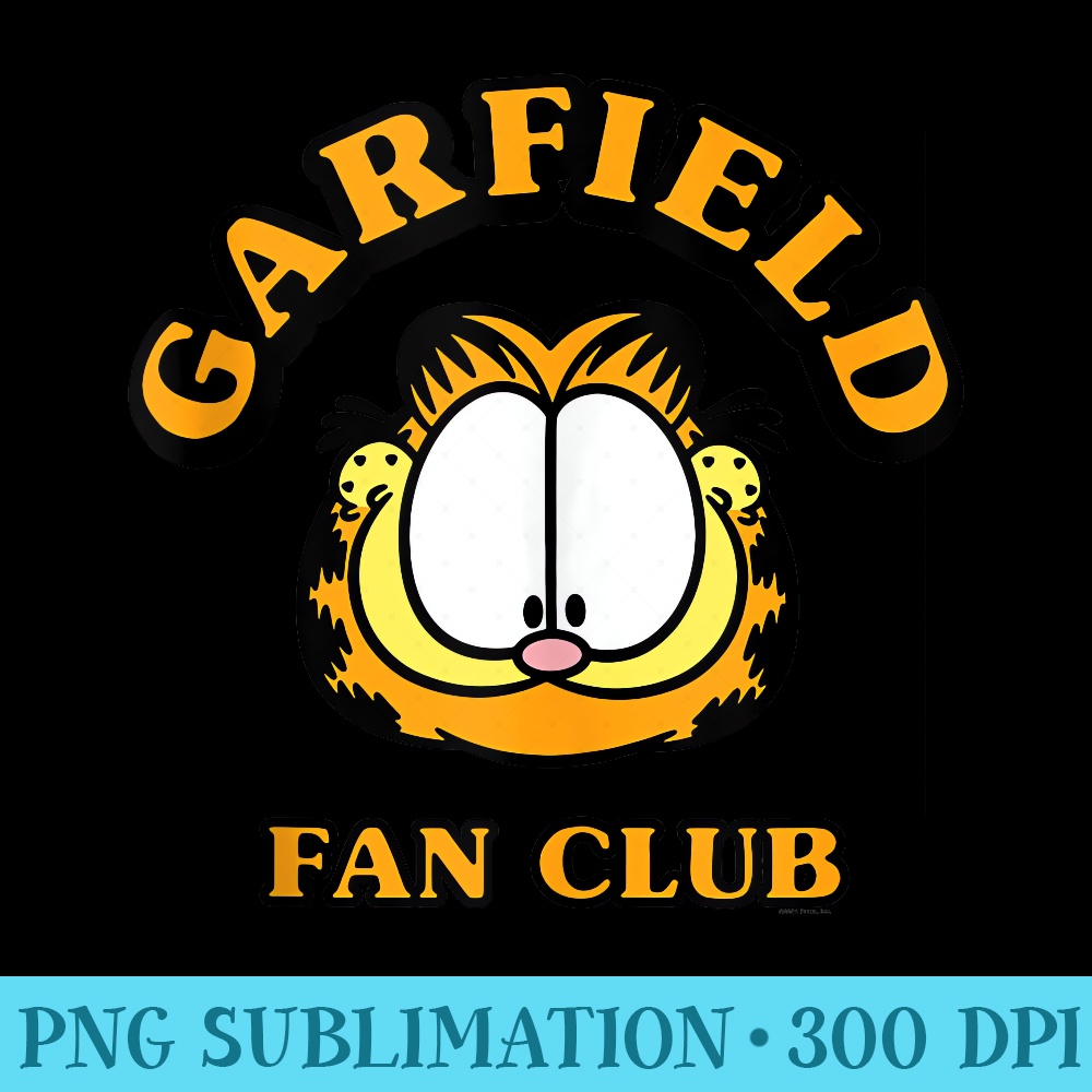 Garfield Classic Fan Club - Printable PNG Images | Inspire Uplift