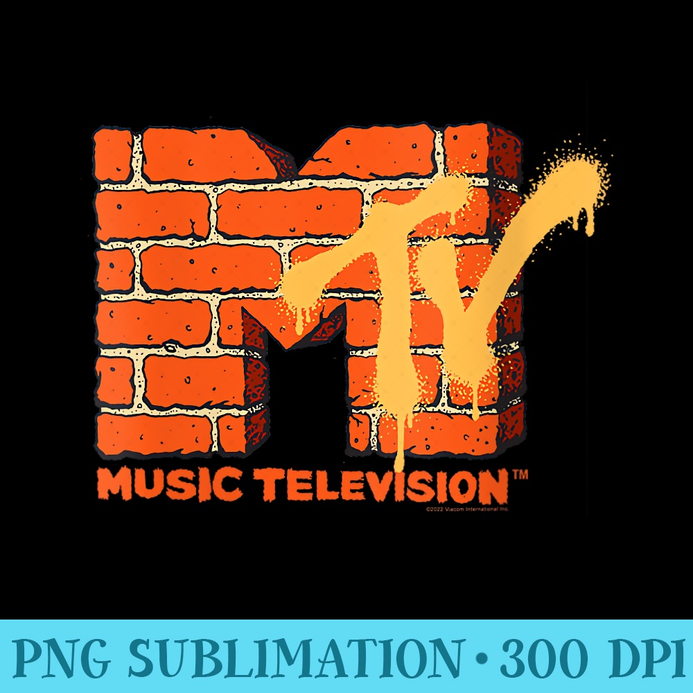 Womens MTV Logo Brick Wall - PNG Templates Download | Inspire Uplift