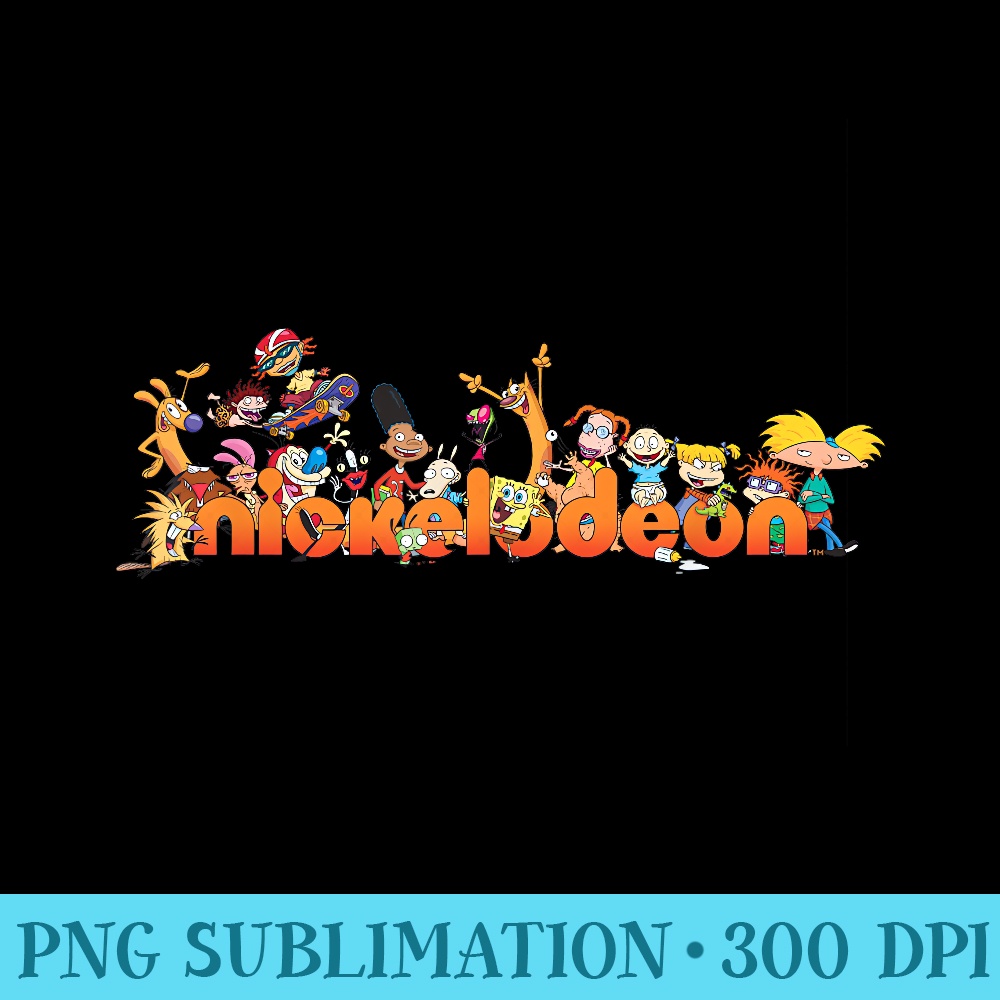 Nickelodeon Retro Group Shot On Logo - Sublimation designs P | Inspire ...