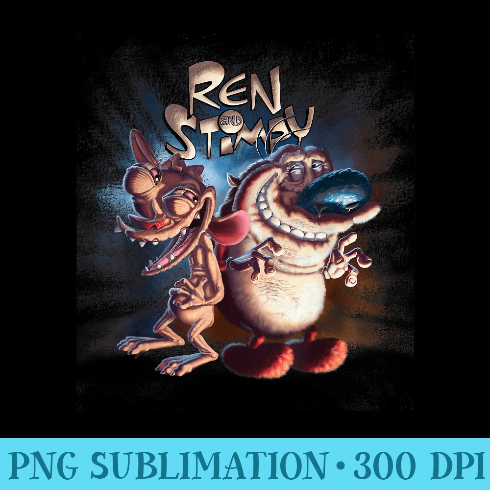 Nickelodeon Ren And Stimpy Realistic Humorous T - Digital PN | Inspire ...