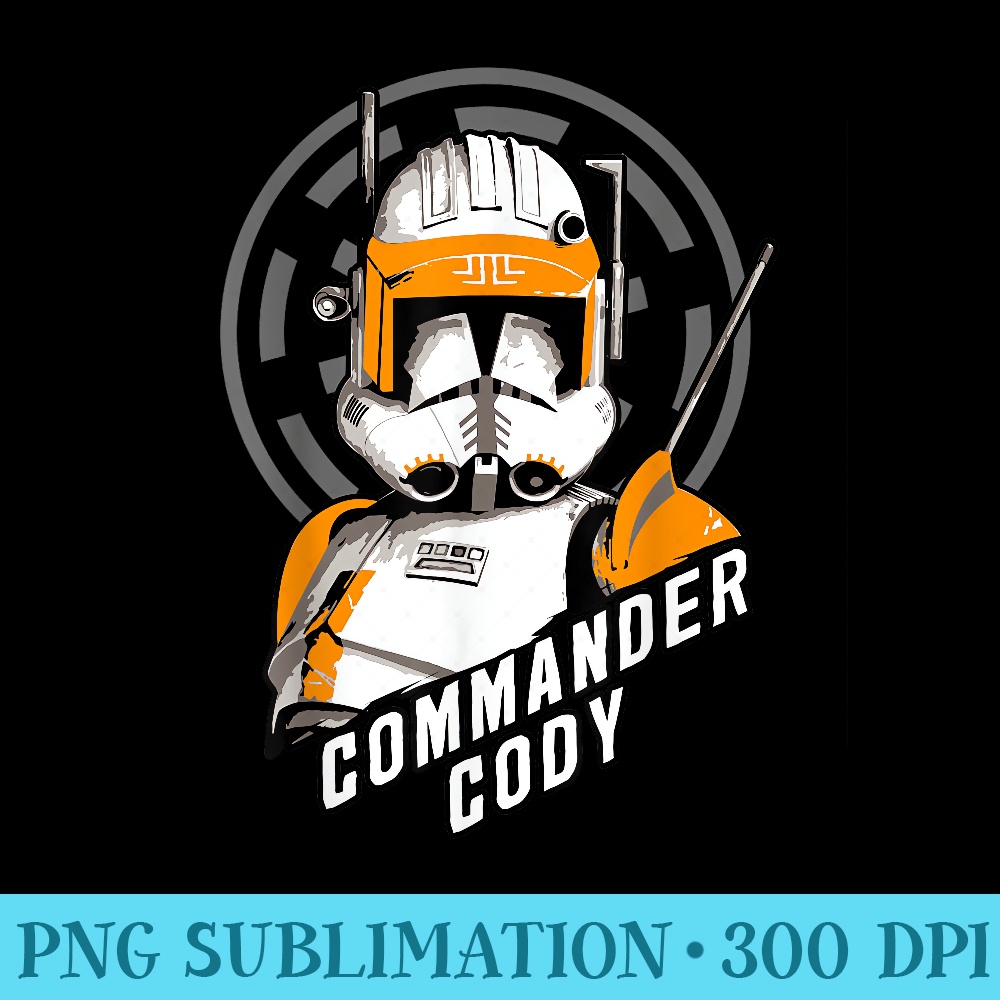 Star Wars Commander Cody Bust Logo Graphic T - PNG Download | Inspire ...