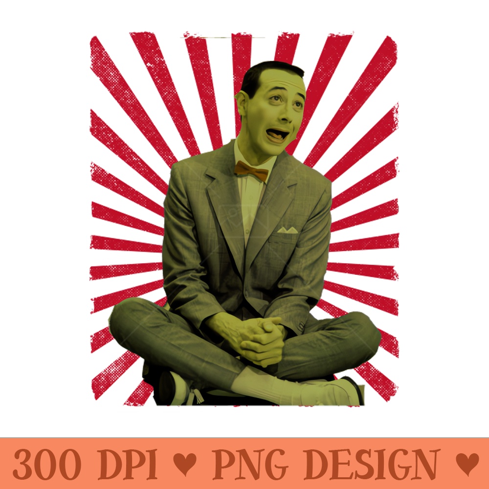 Peewee Herman vintage - Transparent PNG Mockup | Inspire Uplift