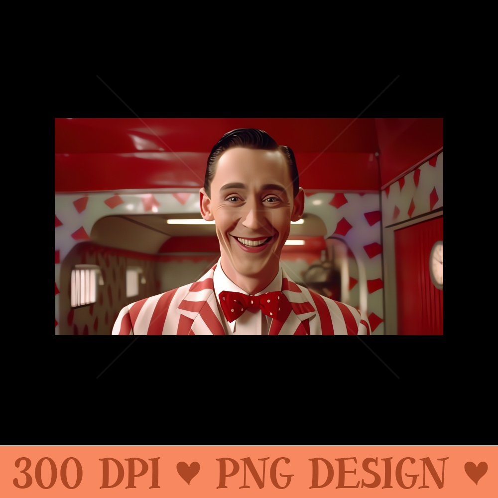 tom hiddleston as peewee herman in peewees - PNG Image Galle | Inspire ...