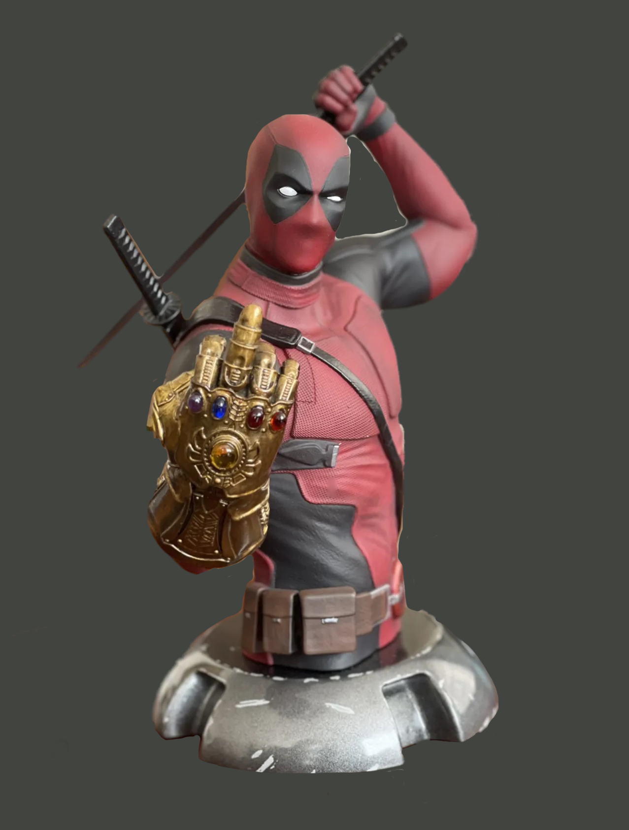 Deadpool with Infinity Gauntlet 3D Model STL Avengers Fan Ar | Inspire ...