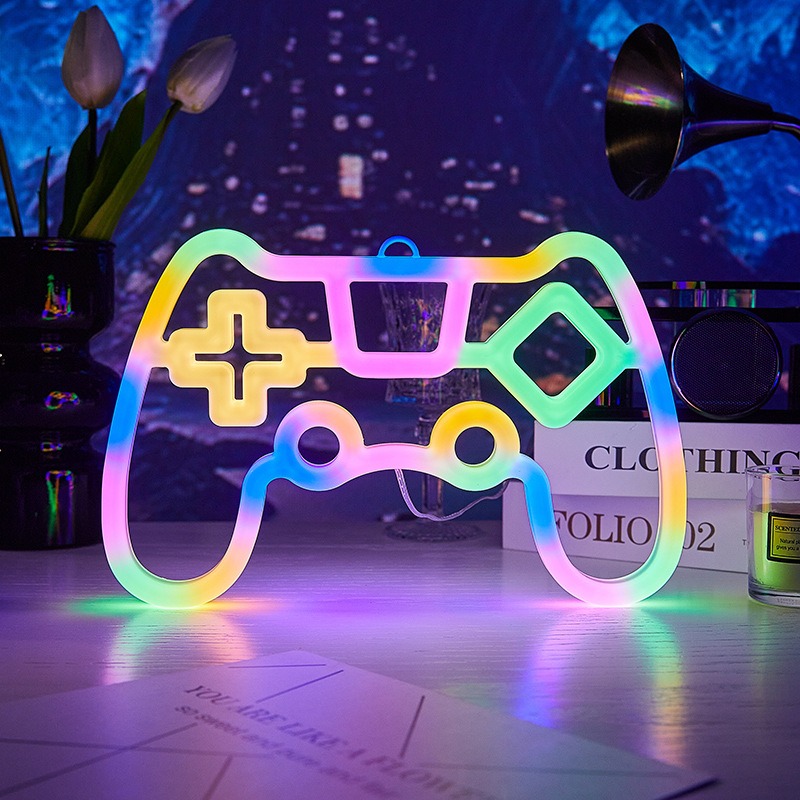 Game Controller LED Neon Light USB Room Decor | Inspire Uplift