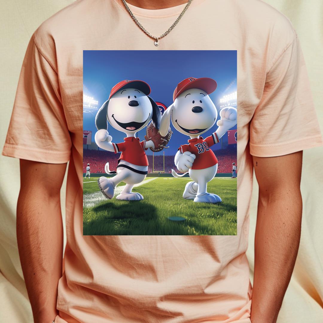 Snoopy vs Boston Red Sox Logo Illustrated Sports Rivalry PNG | Inspire ...
