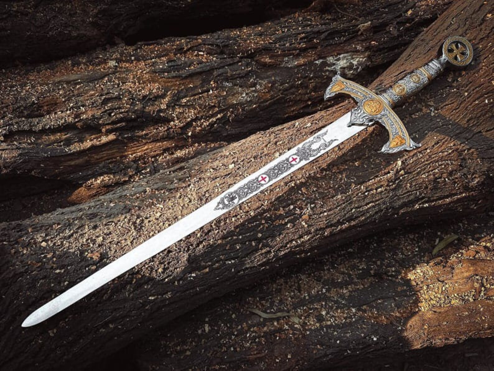 Handmade Templar Knights Sacred Holy Longsword Ornate Full L | Inspire ...