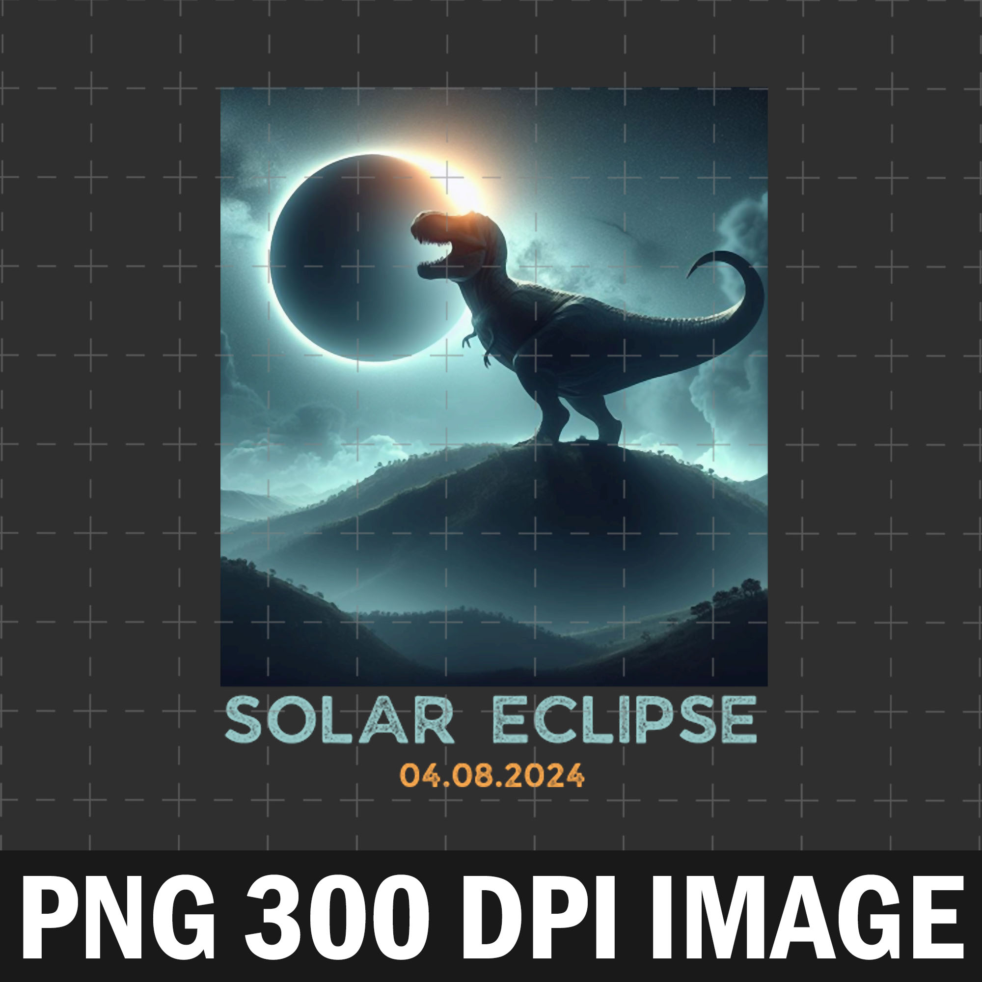 Total Solar Eclipse T-rex Dino April 8 2024 Solar Eclipse PN - Inspire ...
