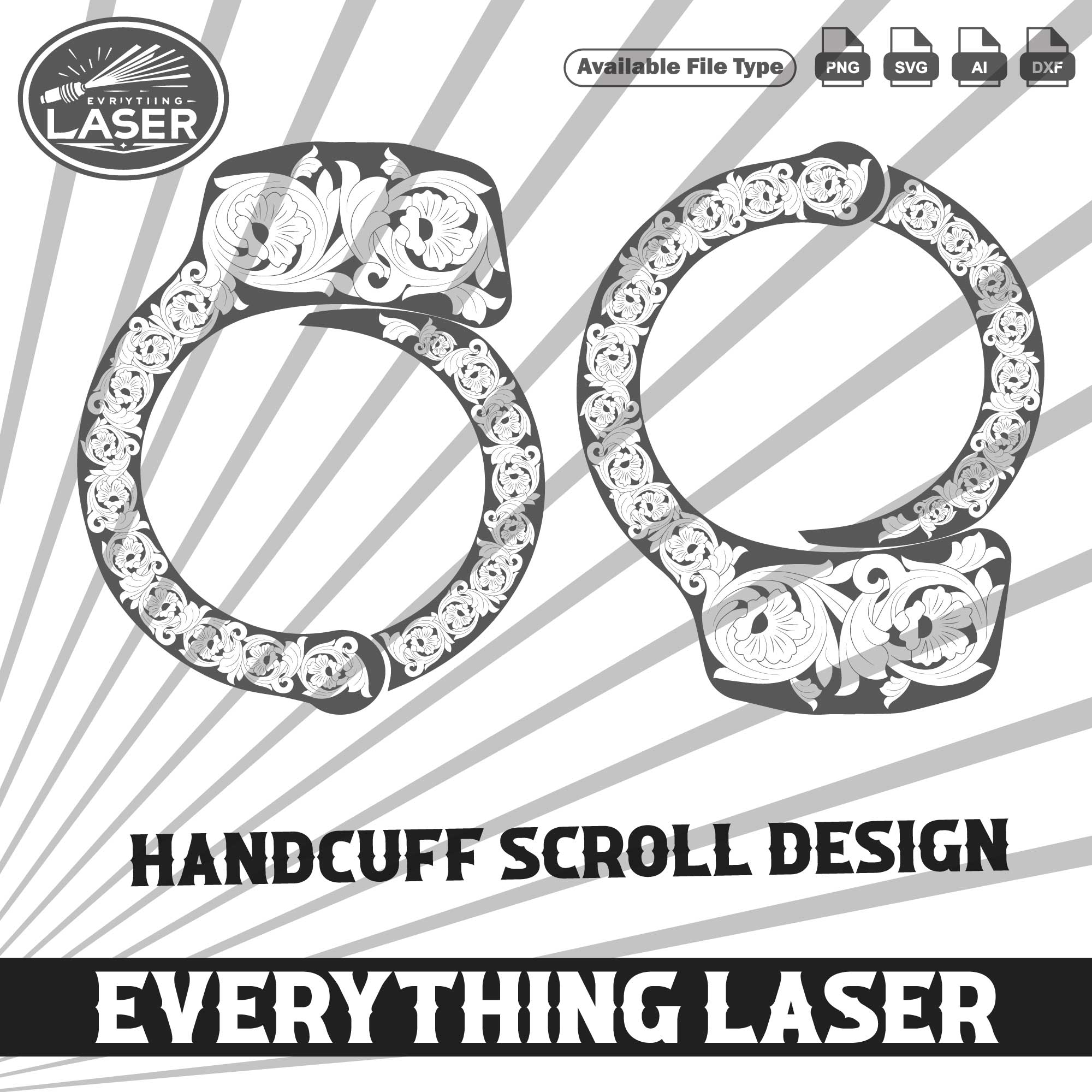 HANDCUFF SCROLL Design 02 ,Logo, Seal, Custom, Ai, Vector, S | Inspire ...