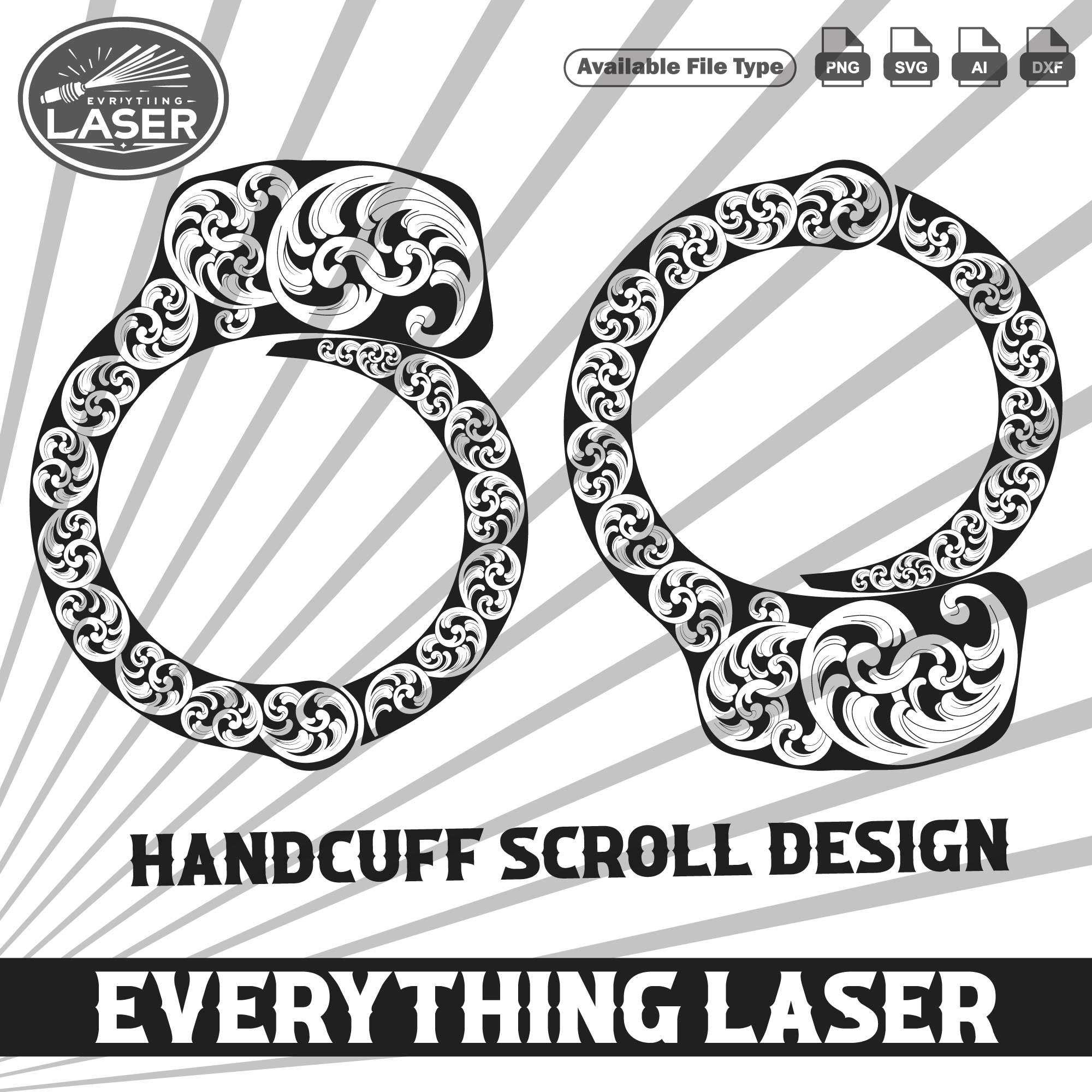 HANDCUFF SCROLL Design 03 ,Logo, Seal, Custom, Ai, Vector, S | Inspire ...