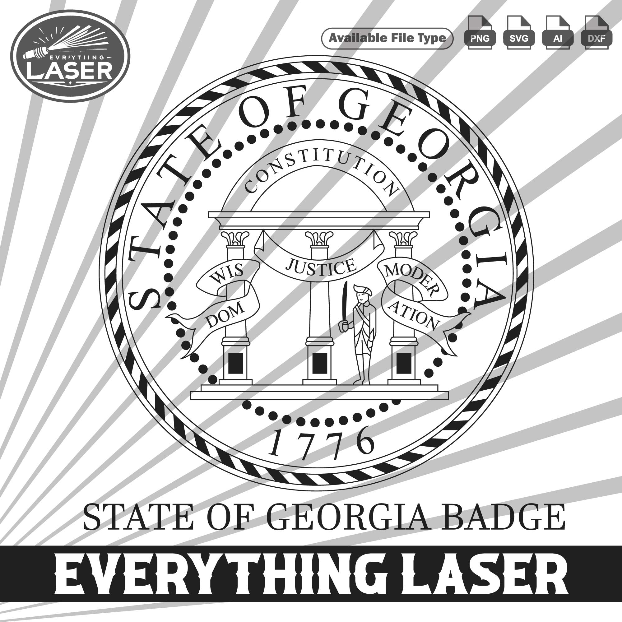 State Of Georgia Badge Design,Logo, Seal, Custom, Ai, Vector | Inspire ...