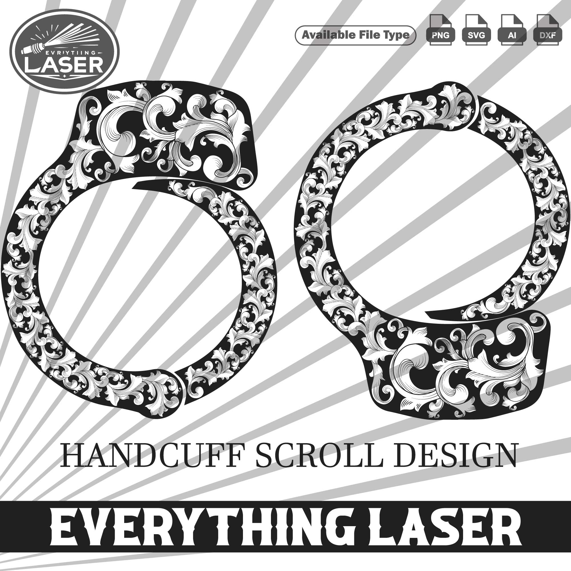 HANDCUFF SCROLL Design 07 ,Logo, Seal, Custom, Ai, Vector, S | Inspire ...