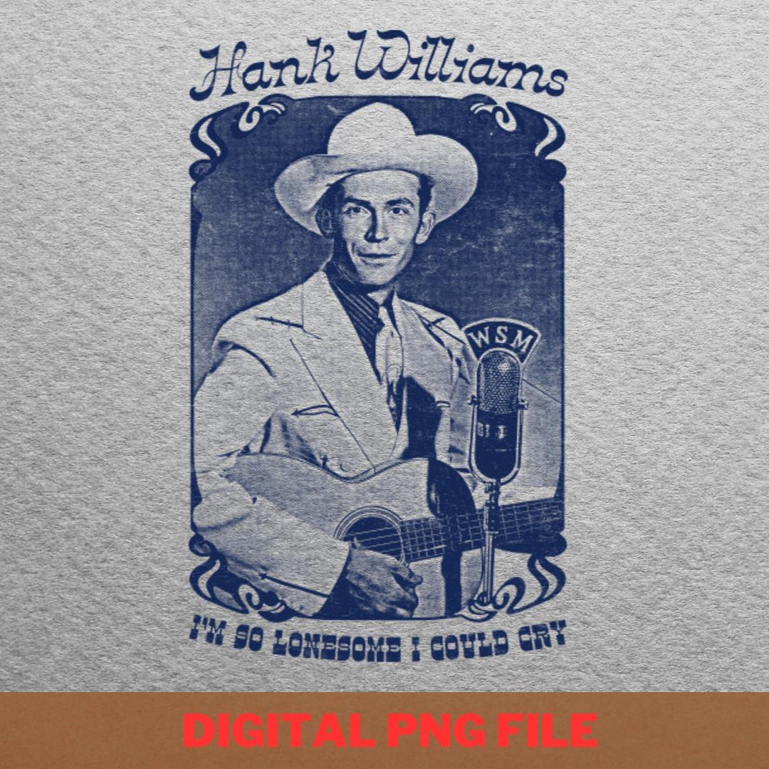 Hank Williams Vintage Faded Style PNG, Country Music PNG, Ou | Inspire ...